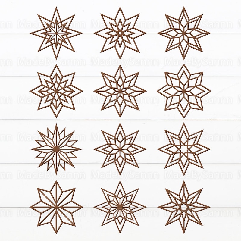 Laser Cut Stars Ornament - Etsy