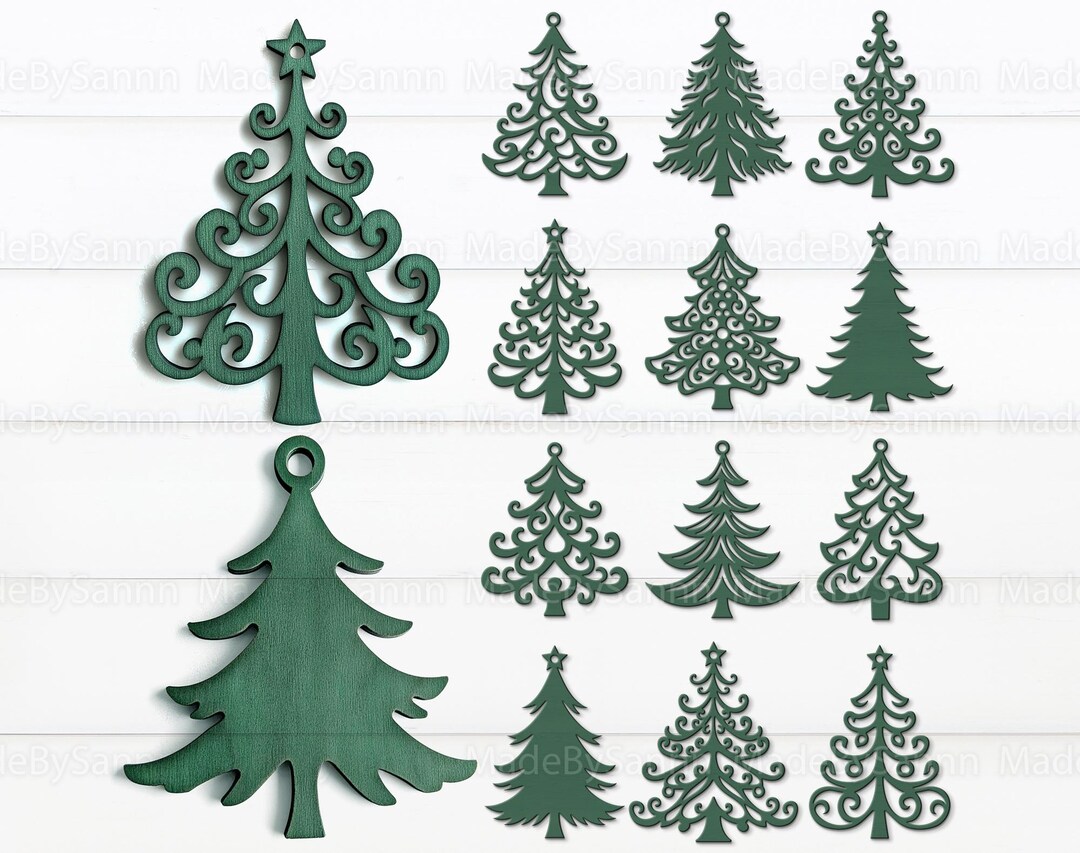 15 Christmas Tree Svg Bundle, Christmas Decor Svg, Pine Tree, Christmas ...