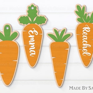 Carrot Basket Tag Svg, Easter Tags Svg, Carrot Tag Bundle Svg, Easter ...