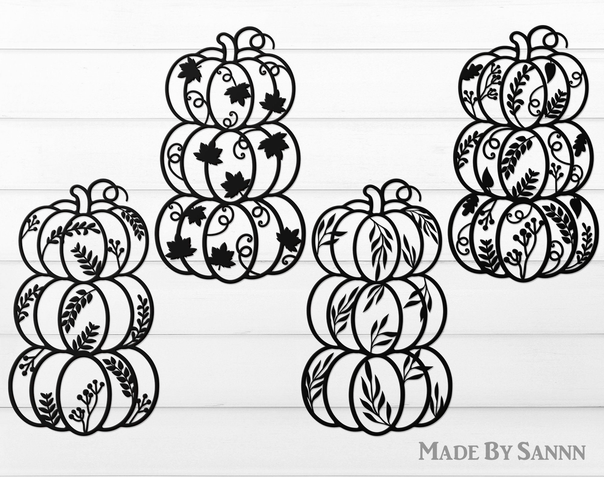 Halloween Standing Pumpkins Bundle Svg, Fall Gowforge Svg, Autumn Svg ...