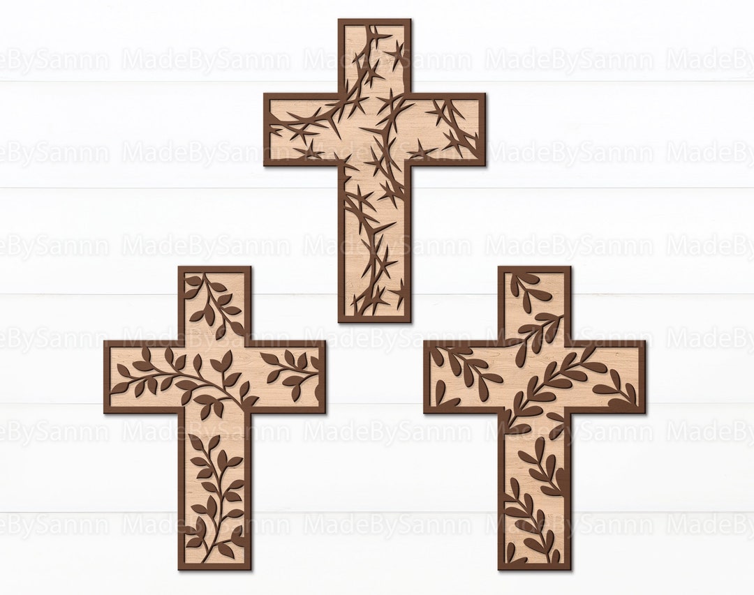 Easter Cross Sign Svg File, Jesus Cross Laser Cut File, Easter Svg ...