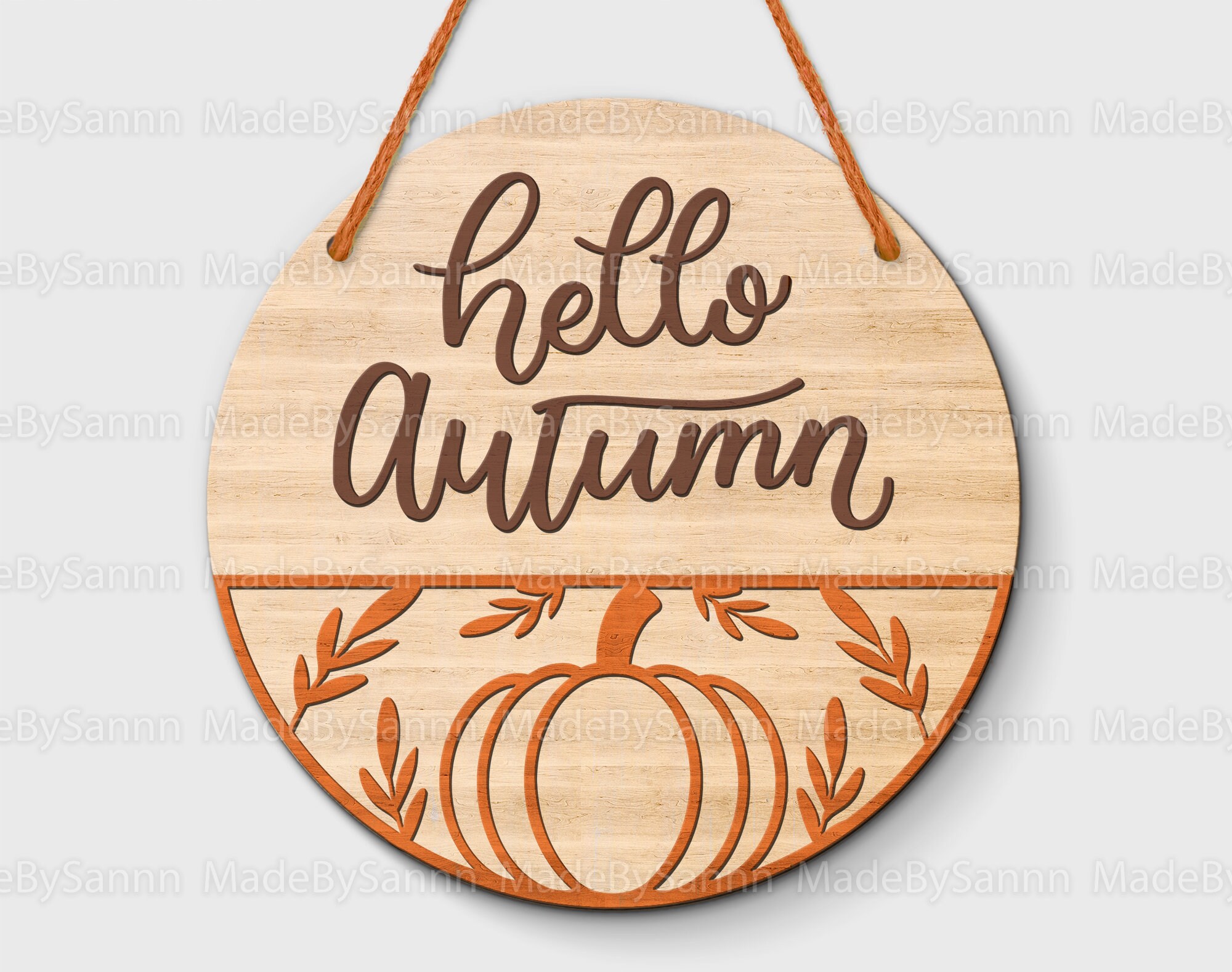 Autumn Door Hanger Svg, Fall Door Sign, Autumn Bundle Svg, Hello Fall ...