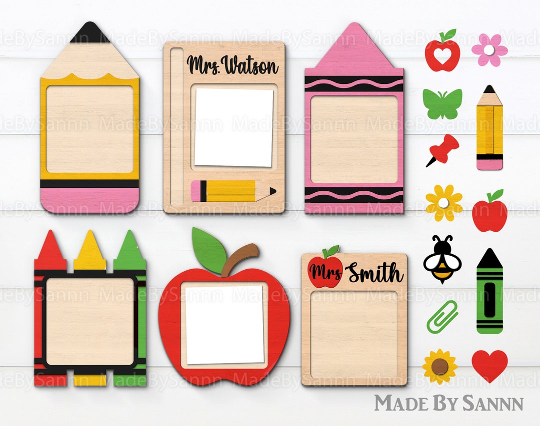Teacher Sticky Note Pad Holder SVG Note Pad Svg Teacher Gift - Etsy