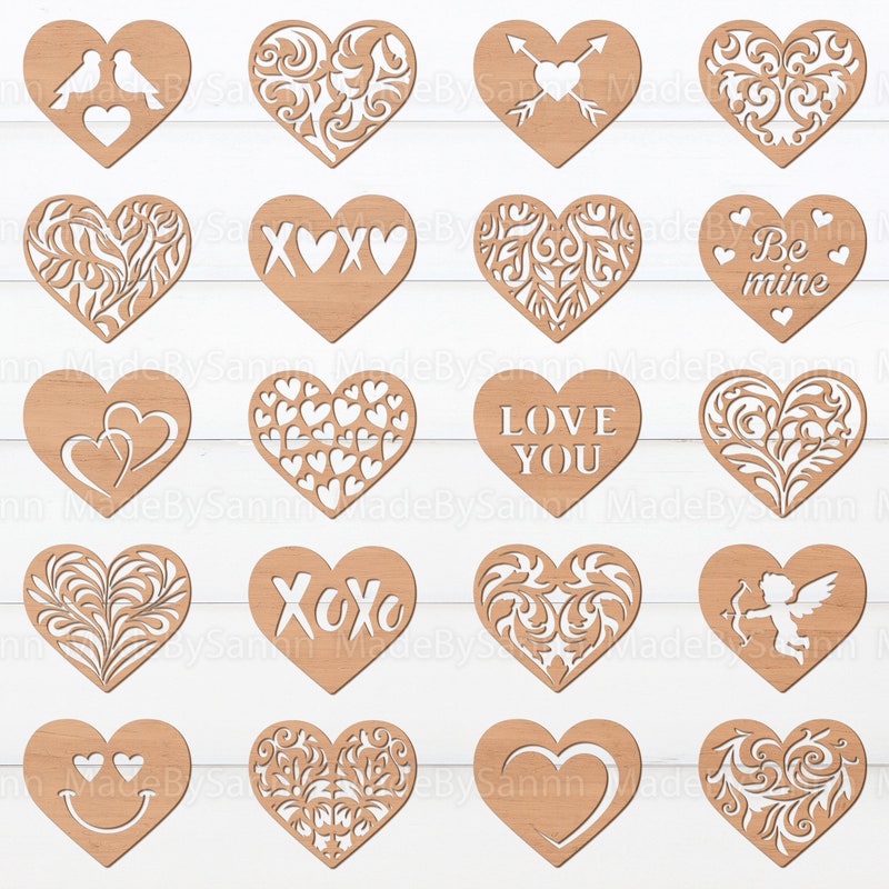 Laser Cut Hearts - Etsy