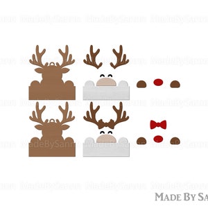 Reindeer Ornaments SVG, Christmas Ornaments Svg, Reindeer Tags Svg ...