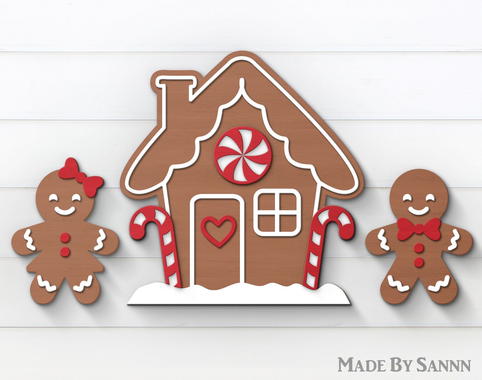 Gingerbread House SVG, Gingerbread Couple Svg, Christmas Ornaments SVG ...