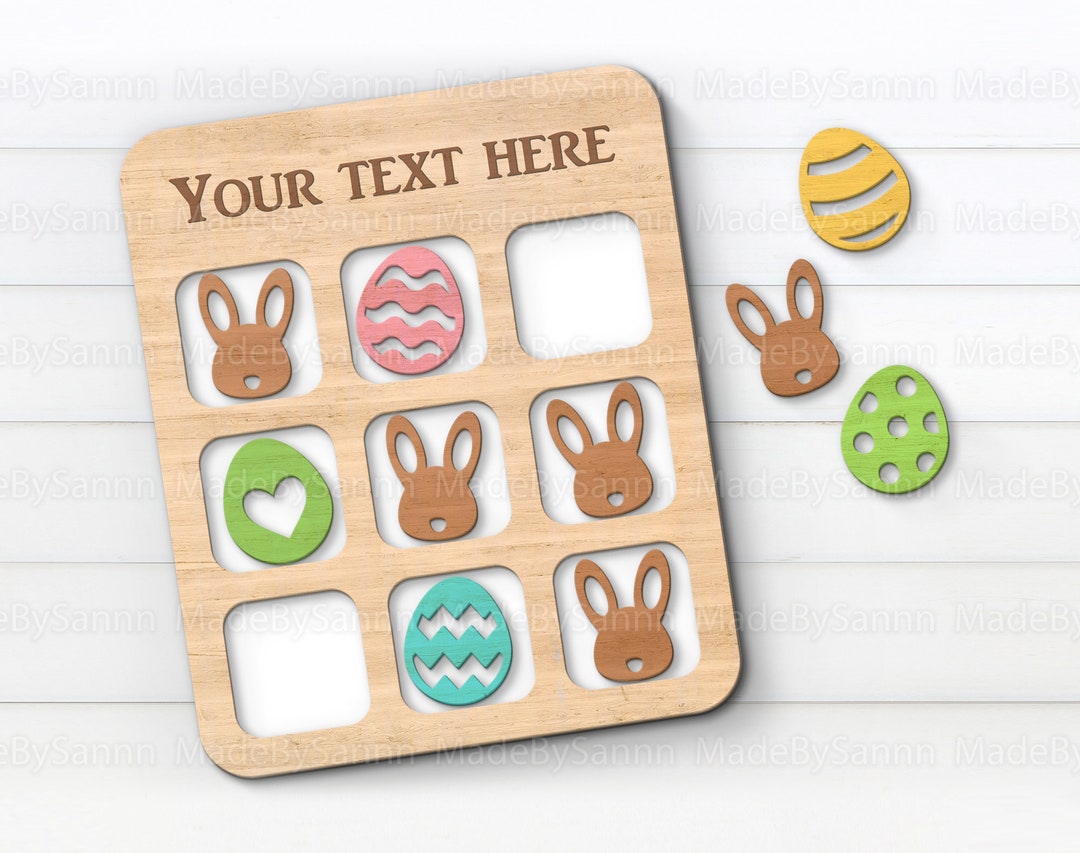 Easter Tic Tac Toe File, Easter Game File, Easter Tic Tac Toe SVG ...