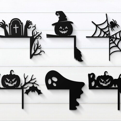 3D Halloween Signs Glowforge SVG Set of 6 Designs Tiered | Etsy