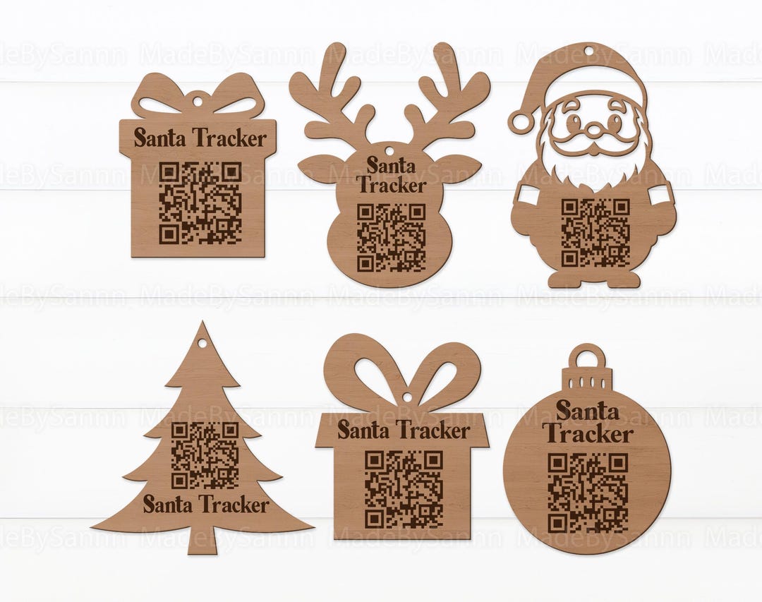 Santa Trackers Christmas Ornament Svg Bundle, Christmas Ornaments Svg ...
