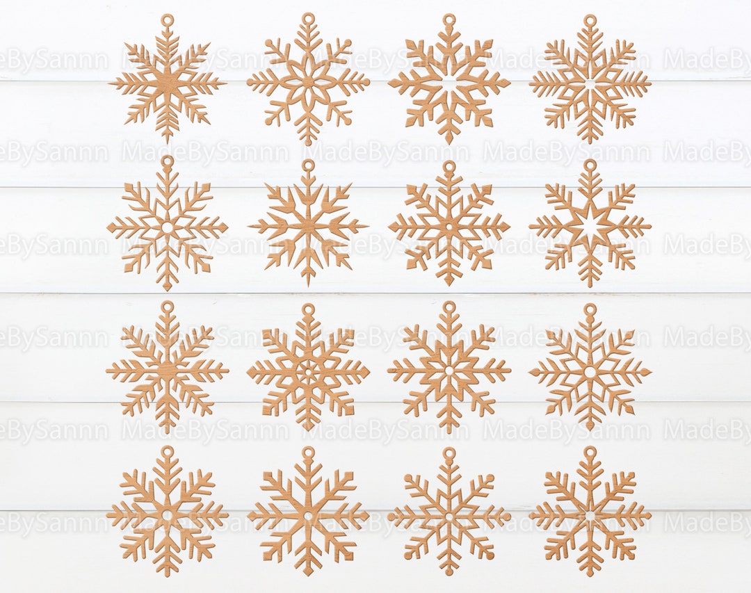 Christmas Snowflakes Bundle Svg, Snowflake Svg, Christmas Ornaments Svg ...