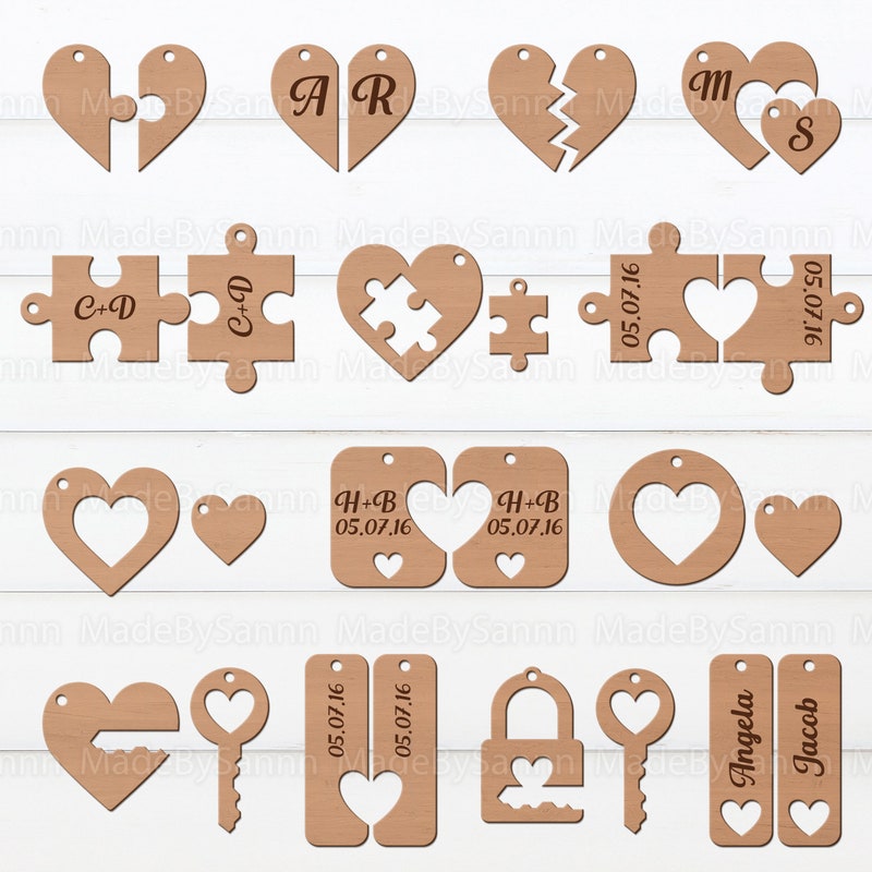 Wooden Keychain - Etsy