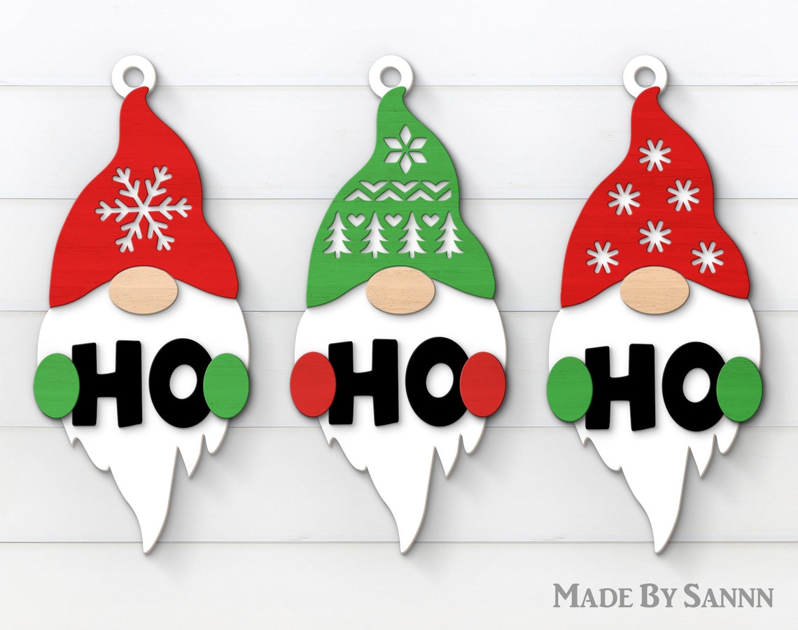 Christmas Gnomes Svg, Ho Ho Ho Svg, Gnomes Bundle Svg, Laser Cut Files ...