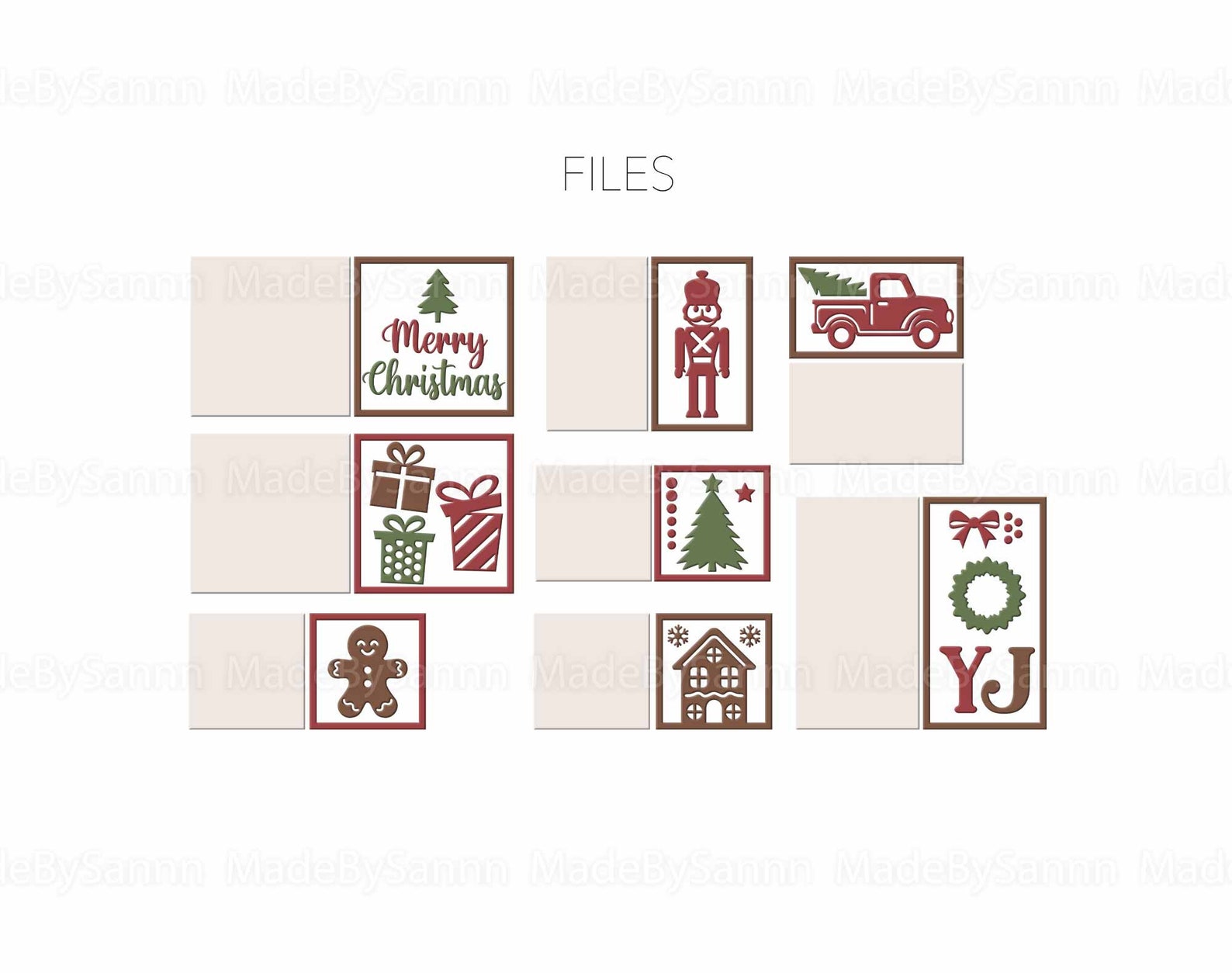 Cute Christmas Sign Svg Bundle, Christmas Mantle Sign Set Svg ...