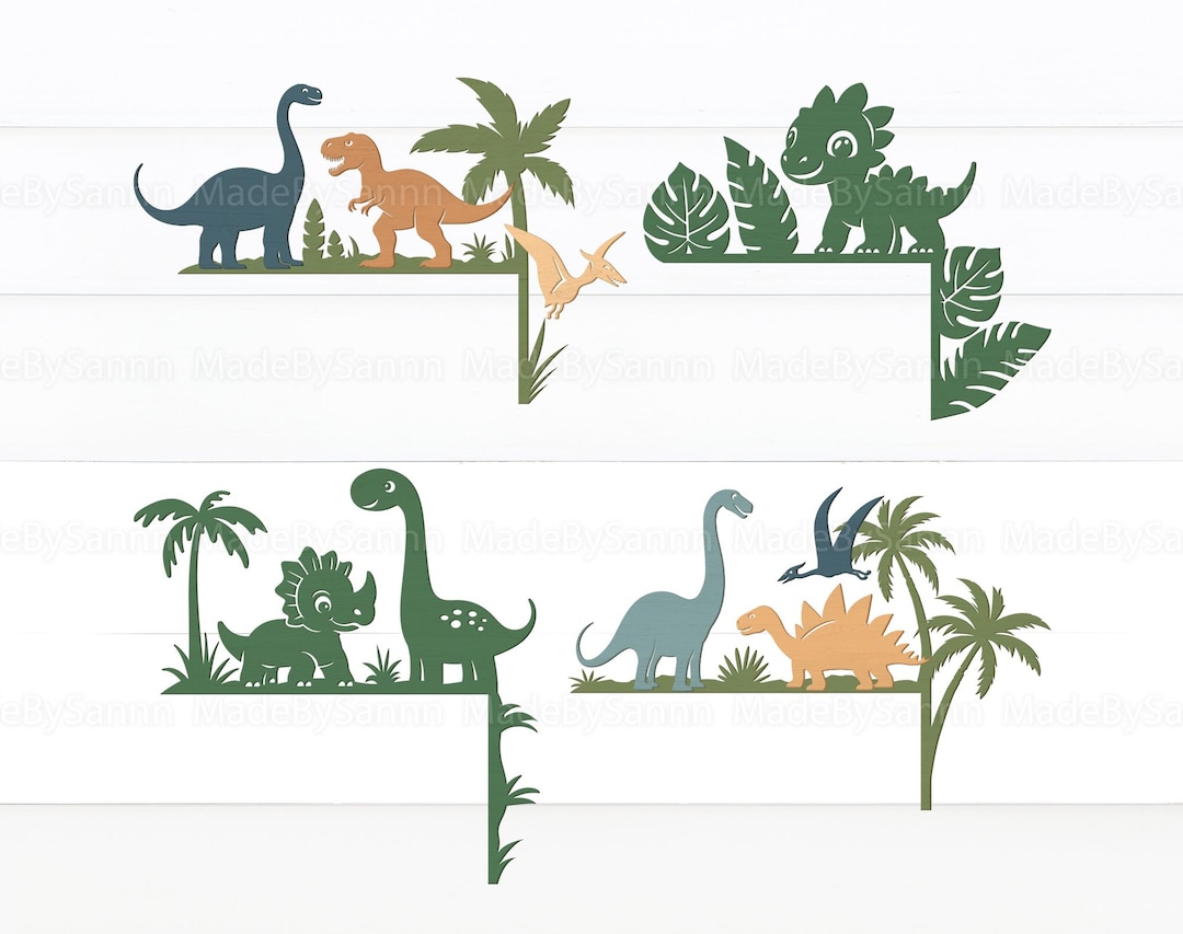 Dinosaur Door Corner Svg, Door Corner Svg, T-rex Svg, Dino Svg ...