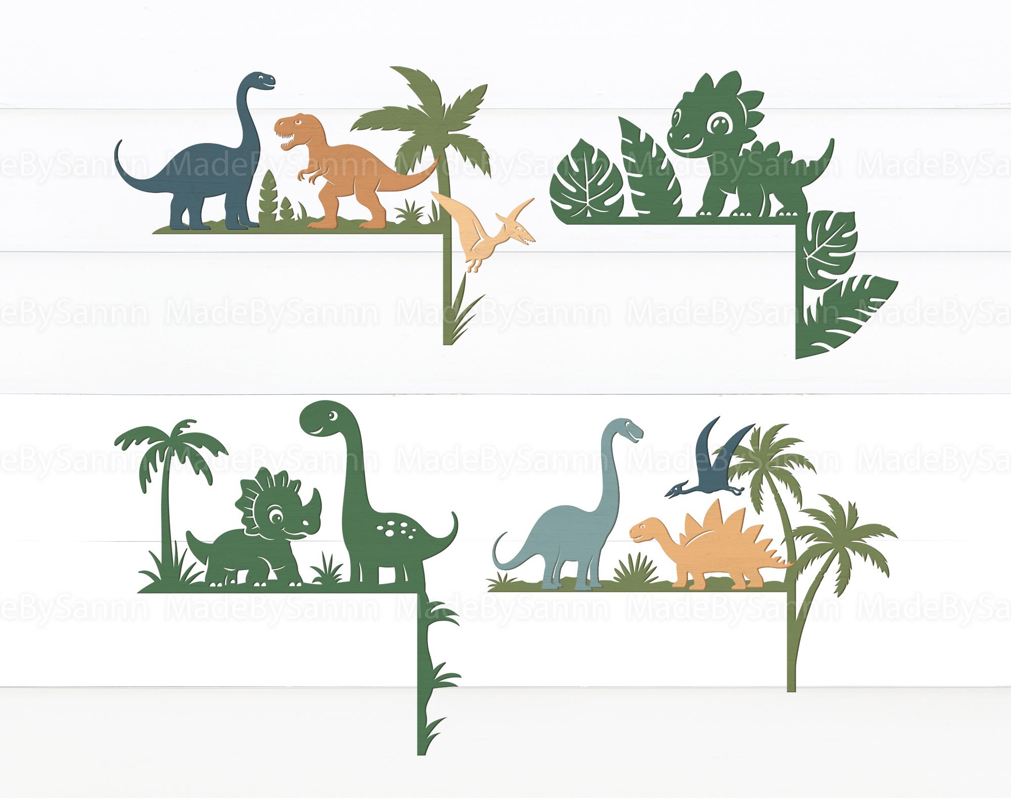 Dinosaur Door Corner Svg, Door Corner Svg, T-rex Svg, Dino Svg ...