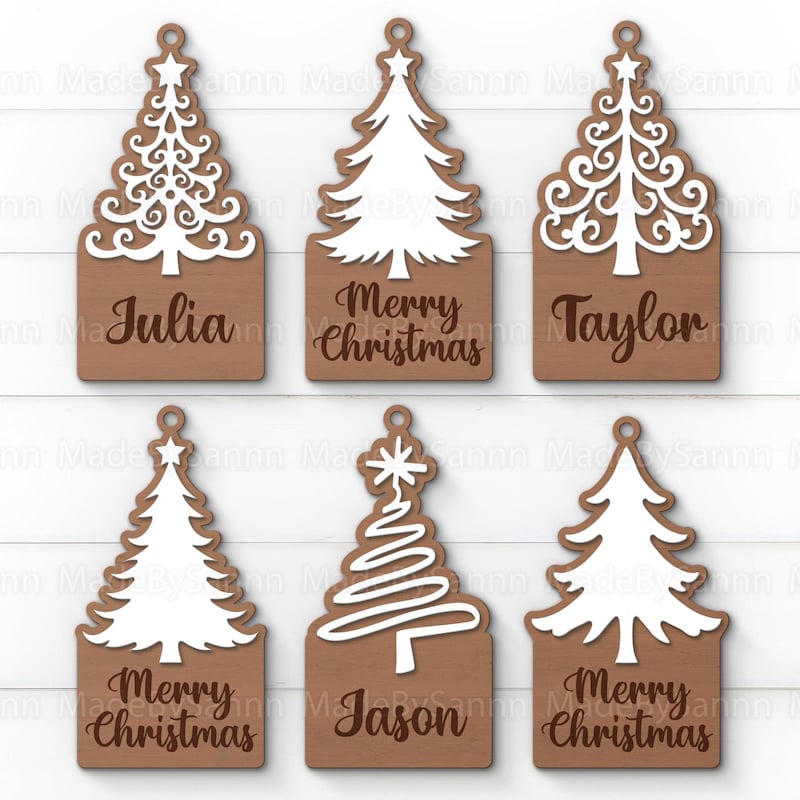 Christmas Tags Svg - Etsy