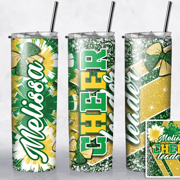 Green Cheerleader Wrap Tumbler - Etsy