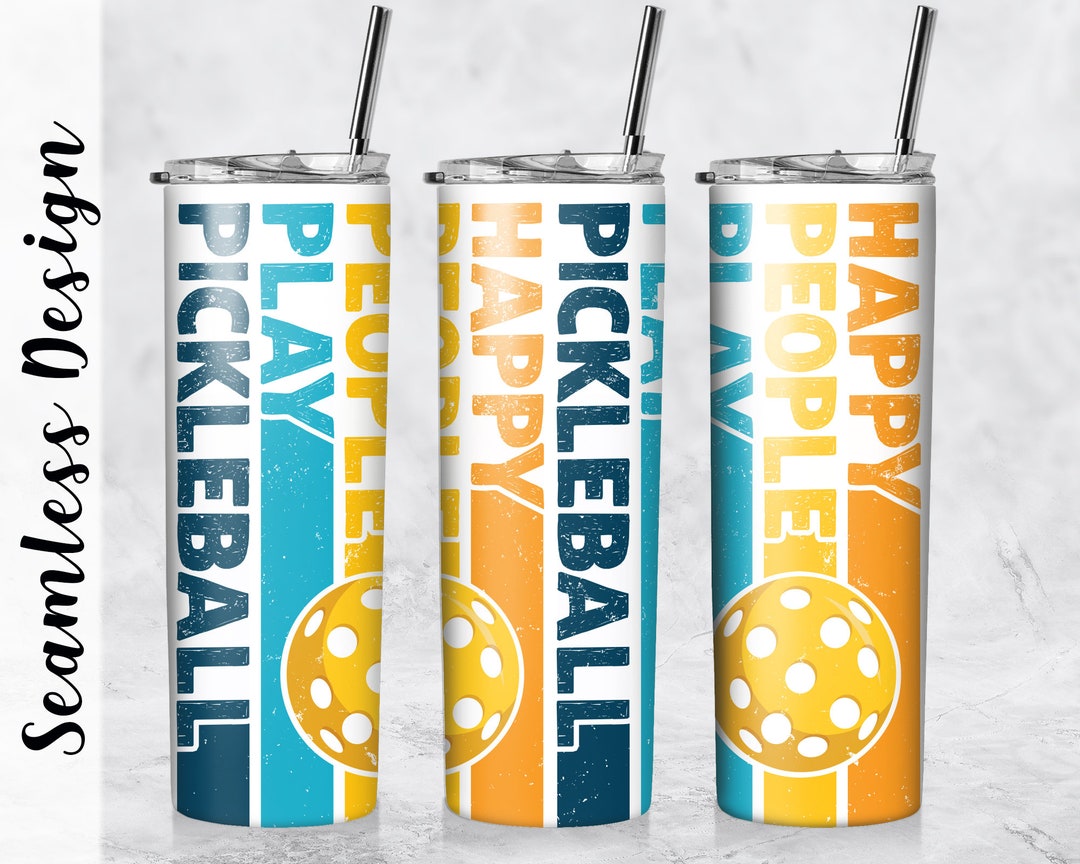 Pickle Ball Tumbler PNG WRAP 20 Oz Skinny Sublimation Design - Etsy