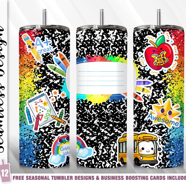 Composition Book Tumbler - Etsy