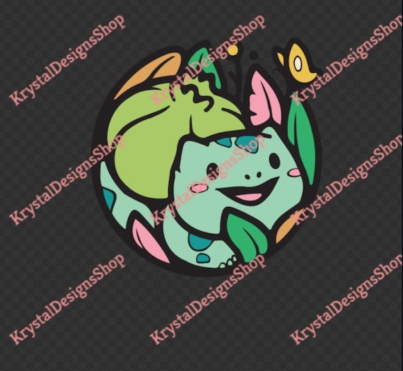 Cute Bulbasaur SVG Cricut Ready! Drawing & Illustration Digital Art ...
