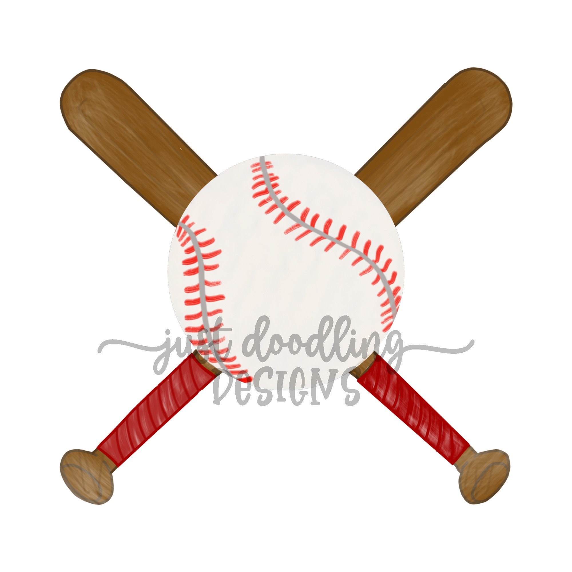 Watercolor Baseball and Bats Clipart, Baseball Clip Art, Baseball Bats ...