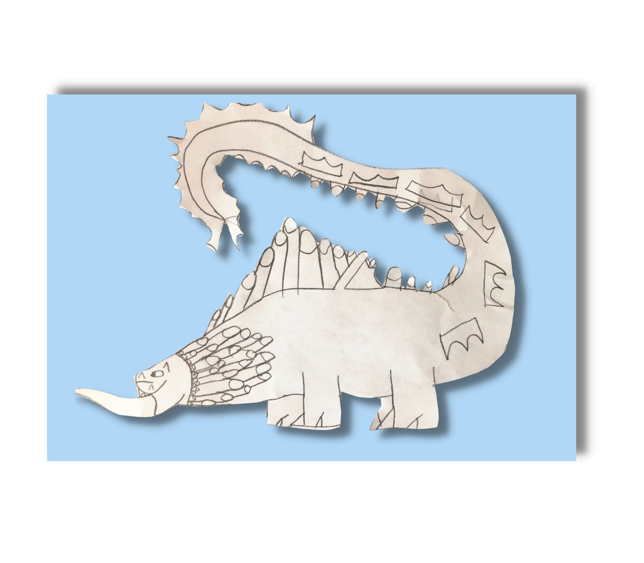 Bewilderbeast Drawing, Prints by William, What the Dinosaur? - Etsy