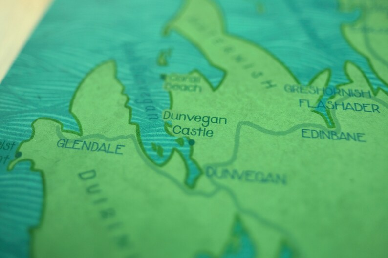 Isle of Skye Map - Etsy UK