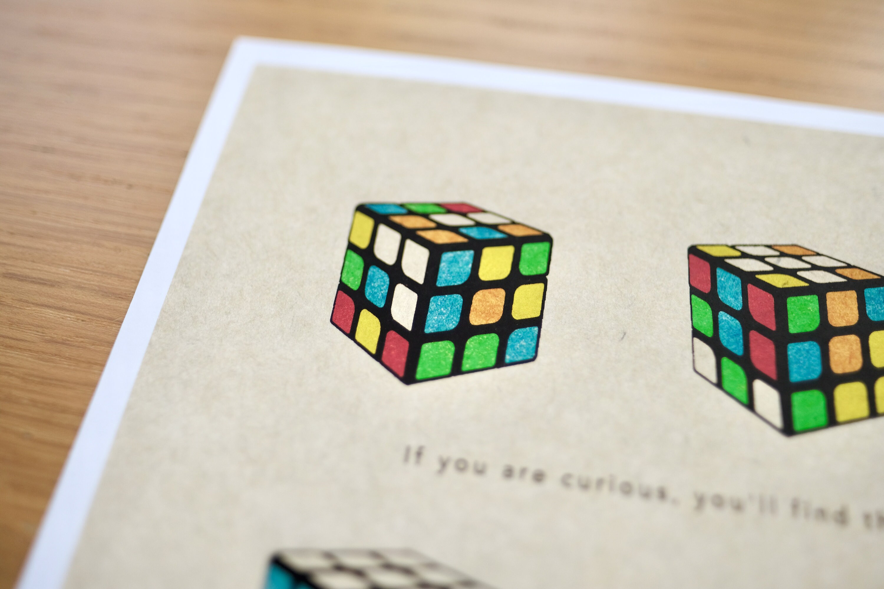 Rubik's Cube Print - Etsy