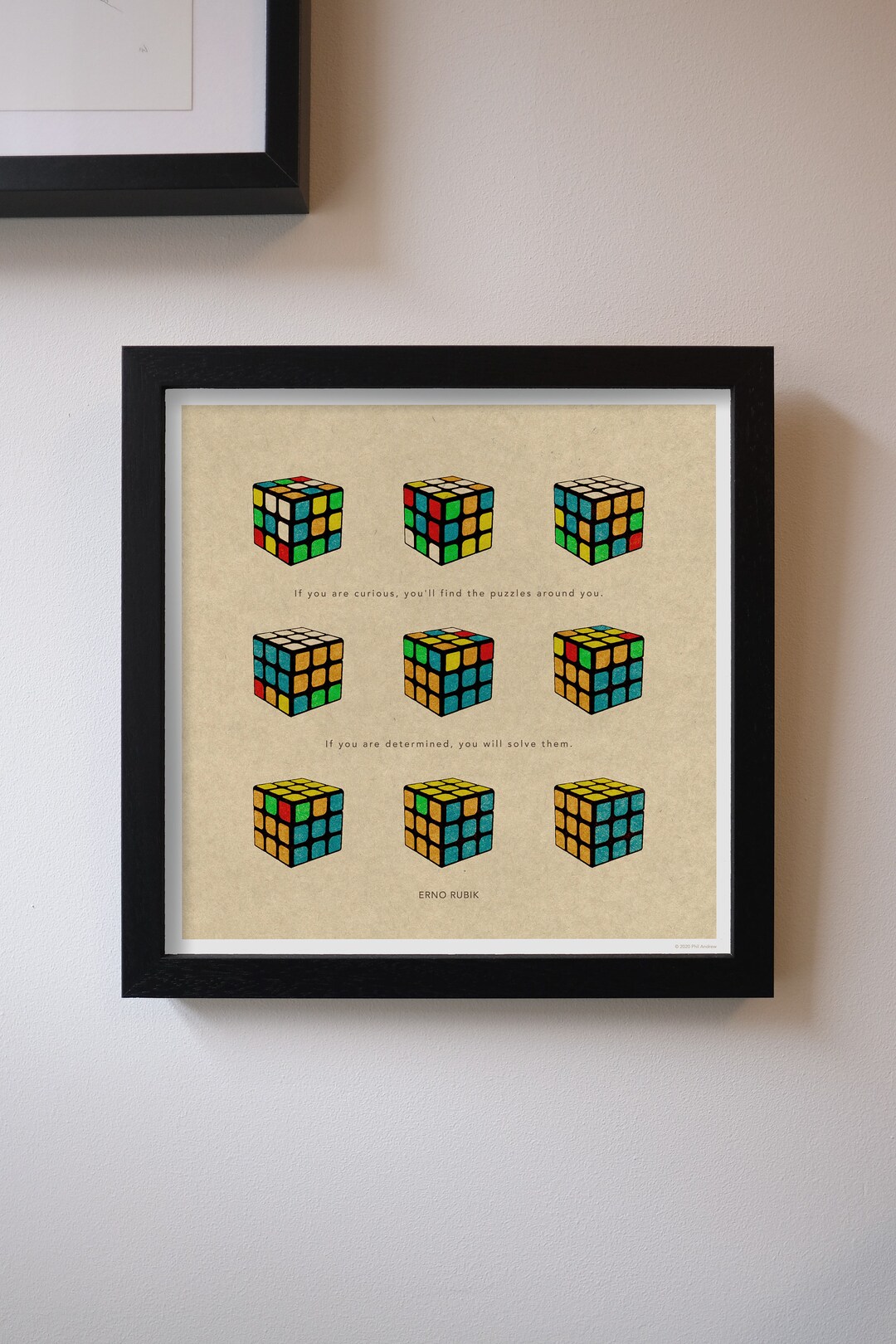 Rubik's Cube Print - Etsy