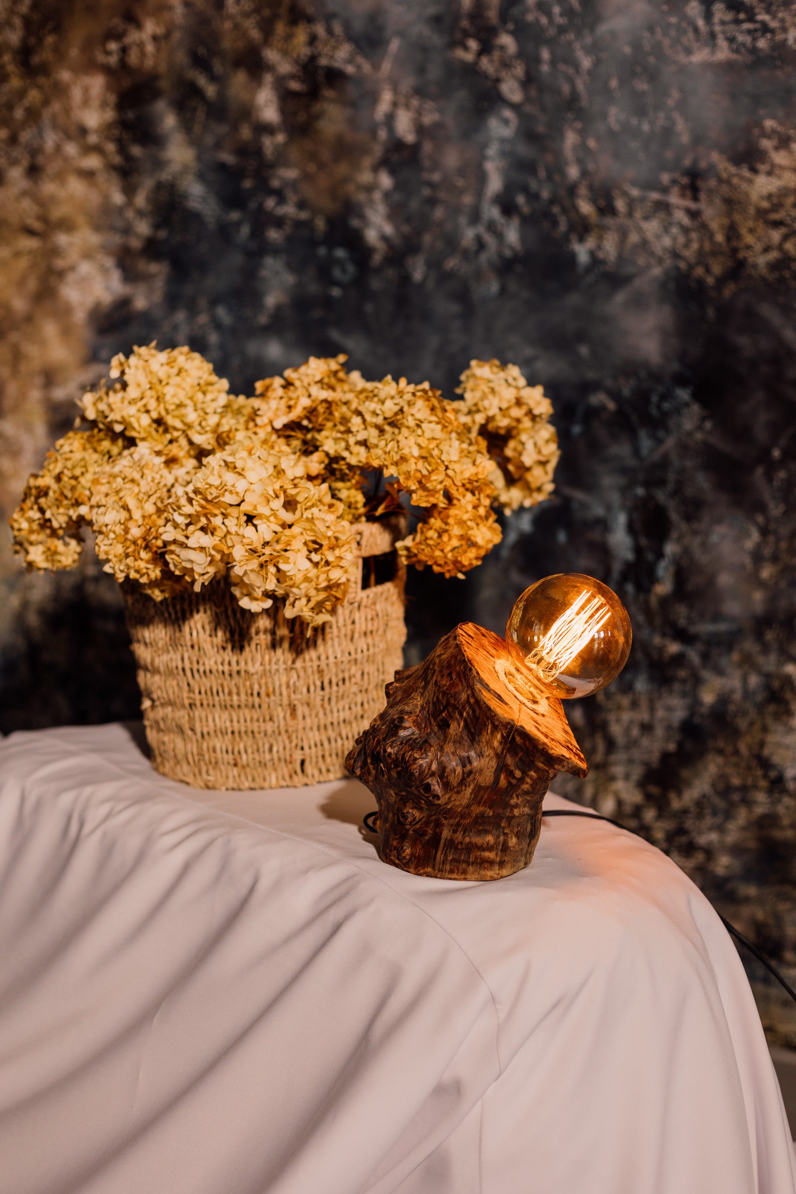 Edison Bulb Table Decor - Industrial Furniture Nightlight for Desk or ...