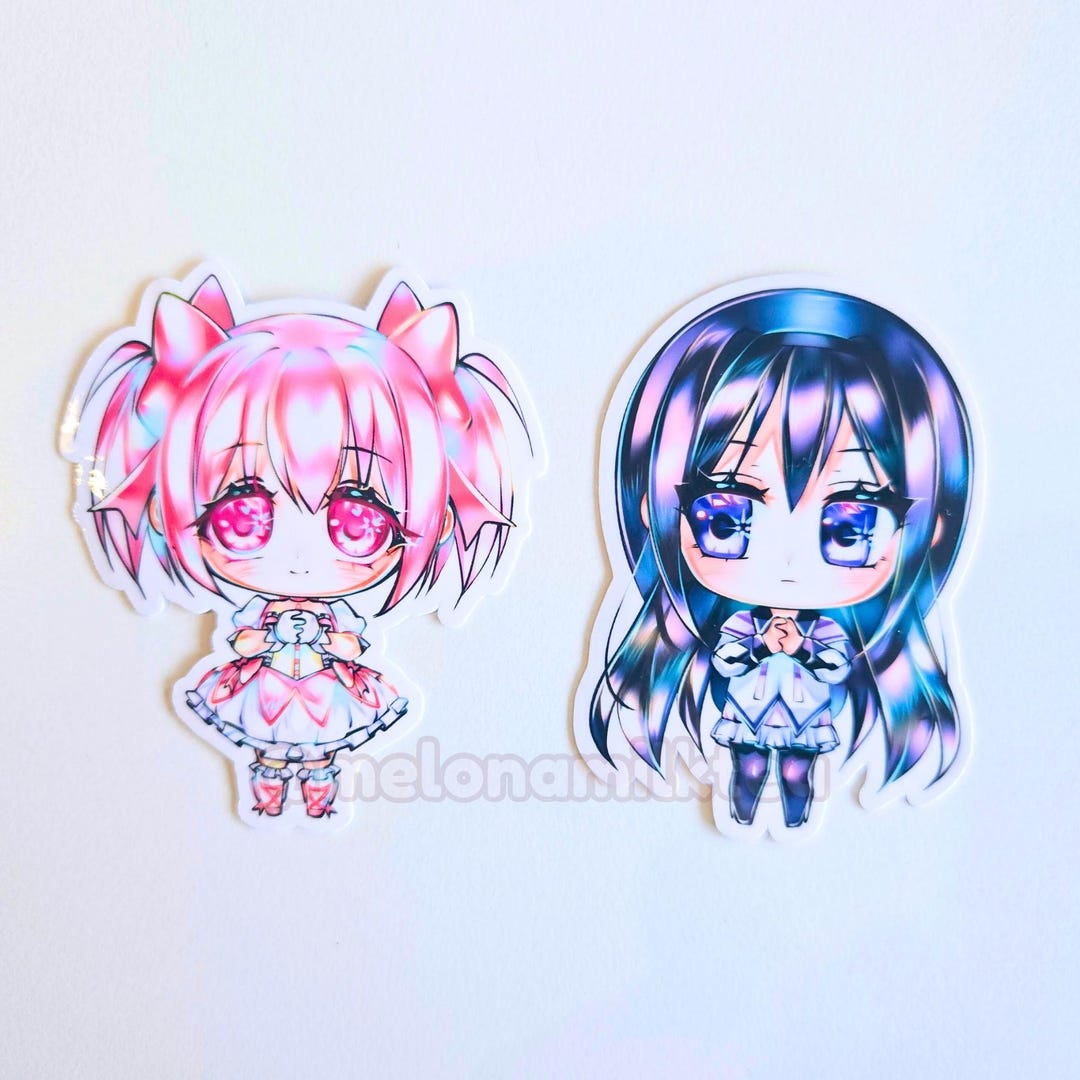 Madoka and Homura Toxic Yuri 3" Vinyl Stickers - Etsy