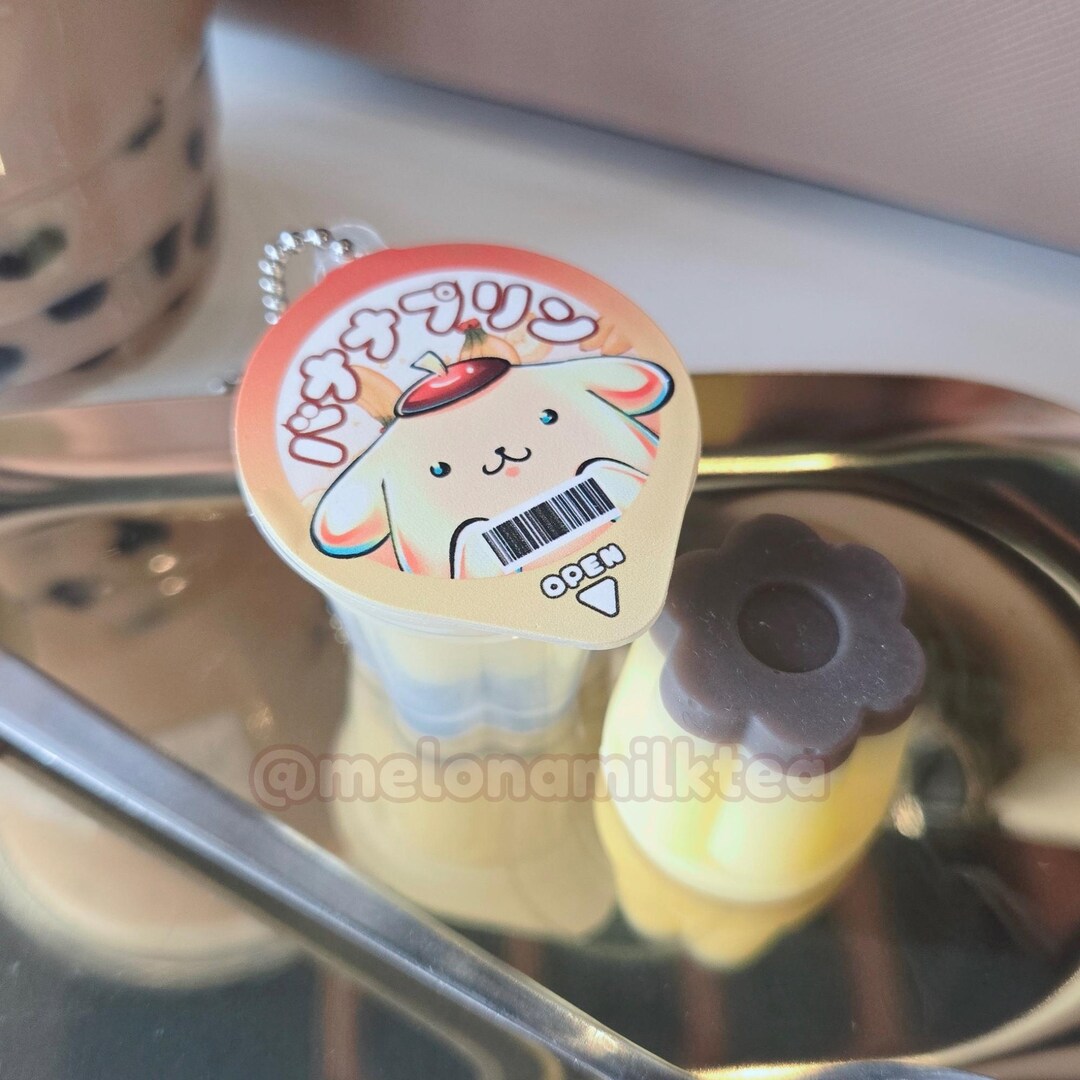 Pompompurin Sanrio Pudding Charm With Squishy Scented Pudding - Etsy