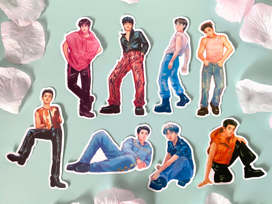 EXO Cream Soda Matte Stickers - EXIST Album - 8 Members - Etsy