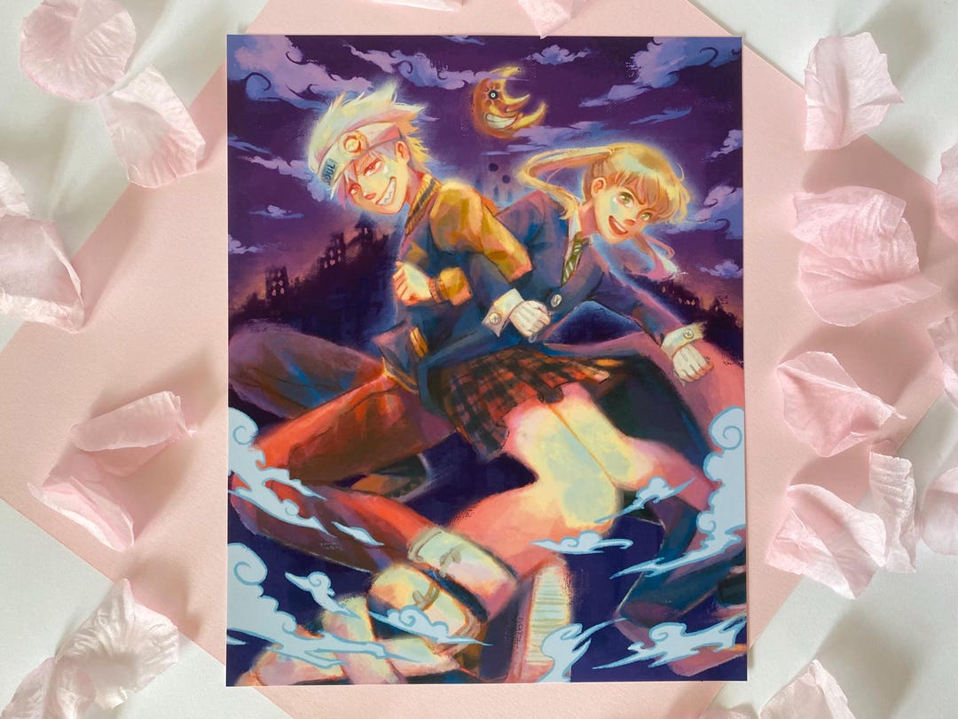Soul RESONANCE Soul X Maka Anime Art Print - Etsy