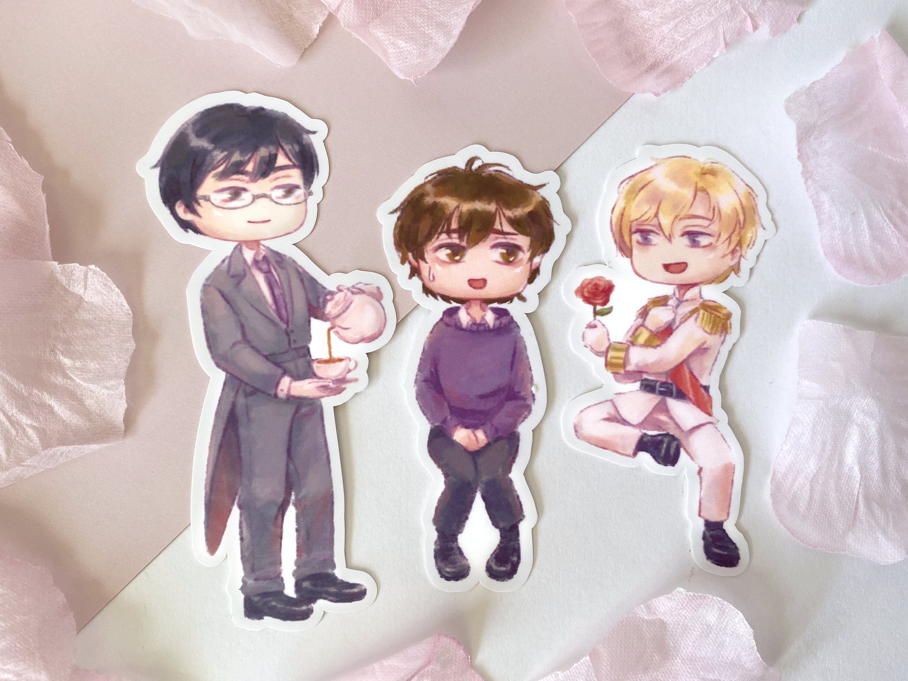 OHSHC Chibi-style Royal Isekai AU - Anime Mini Fan Art Prints - Etsy