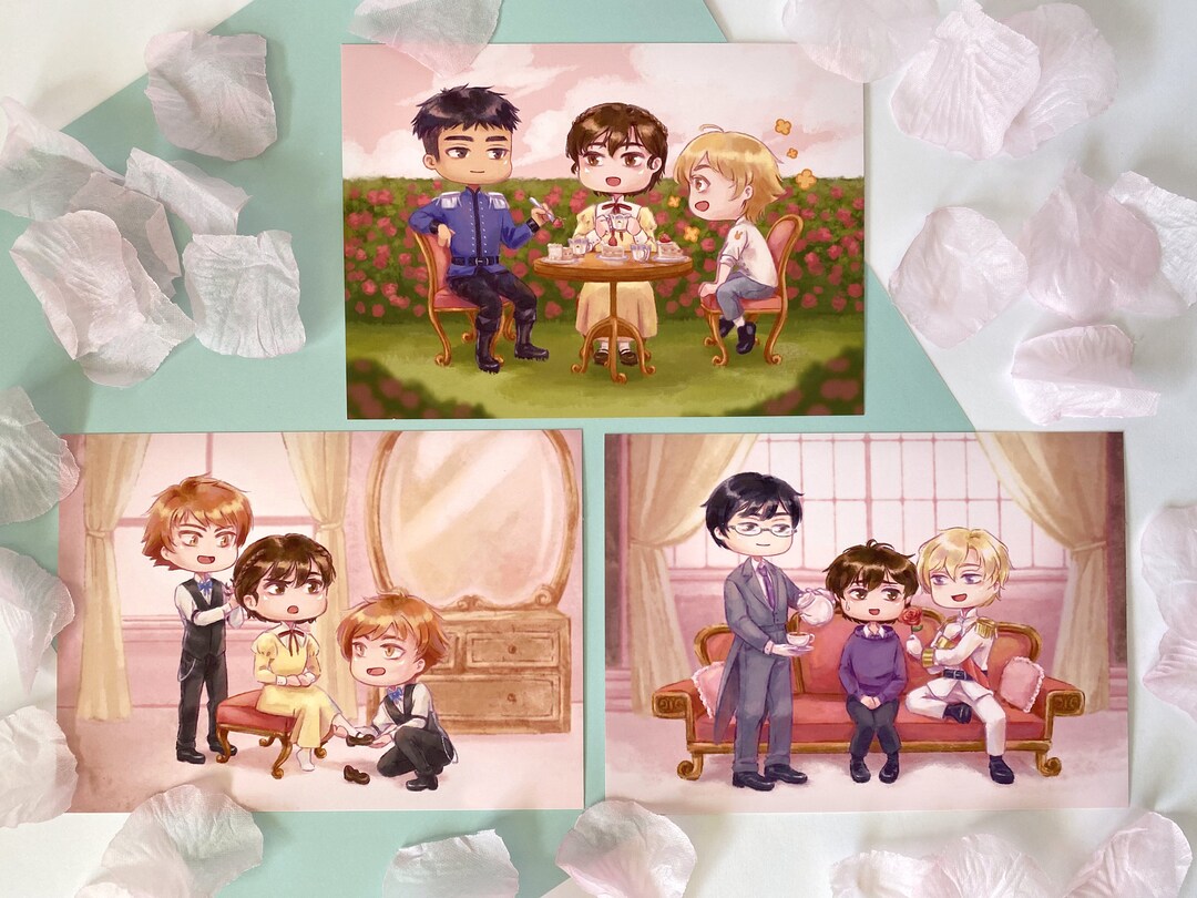 OHSHC Chibi-style Royal Isekai AU - Anime Mini Fan Art Prints - Etsy