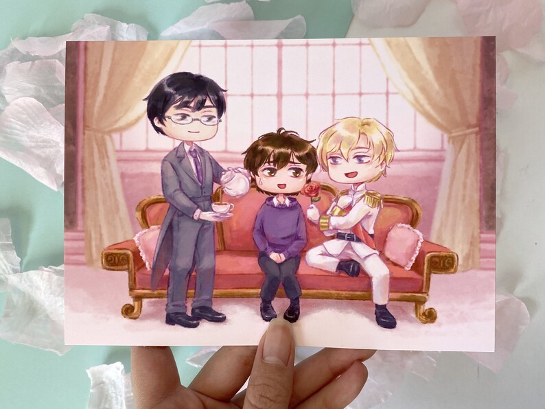 OHSHC Chibi-style Royal Isekai AU - Anime Mini Fan Art Prints - Etsy