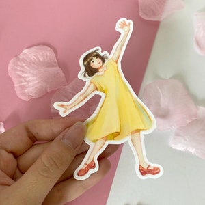Cute Mitsumi and Shima Dancing Stickers - S&L Matte Die Cut Stickers - Etsy