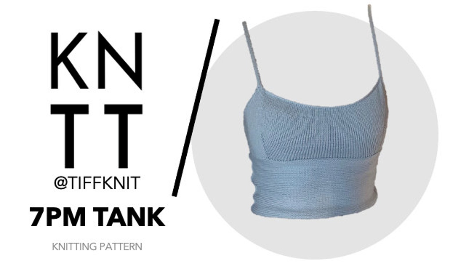 7PM TANK Knitting Pattern - Etsy