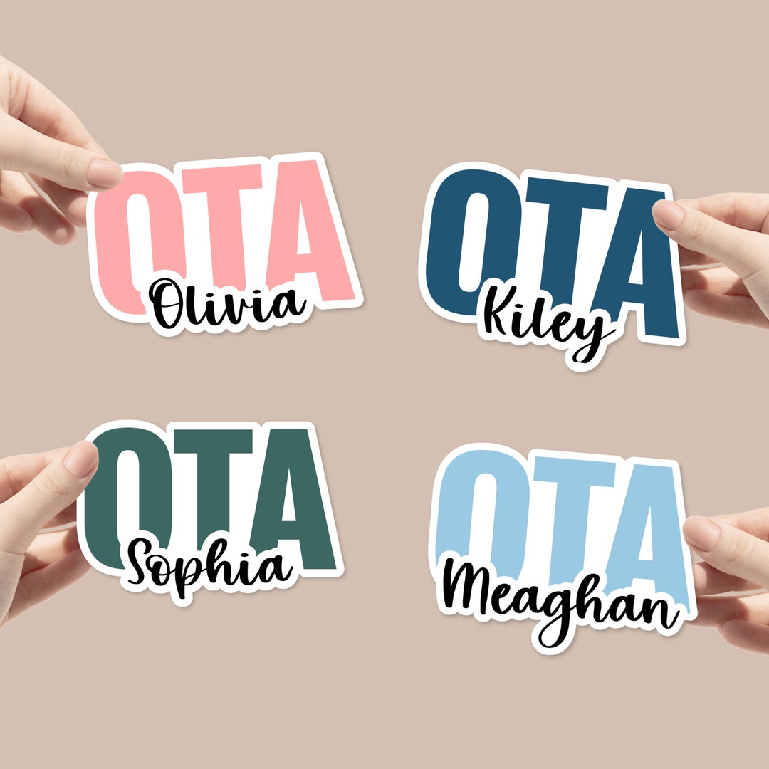 Personalized OTA Name Sticker | Water Bottle, Tumbler, Laptop Decal ...