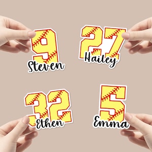 Softball Sticker - Etsy