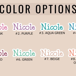 Personalized Name Sticker | Water Bottle, Tumbler, Laptop Decal ...