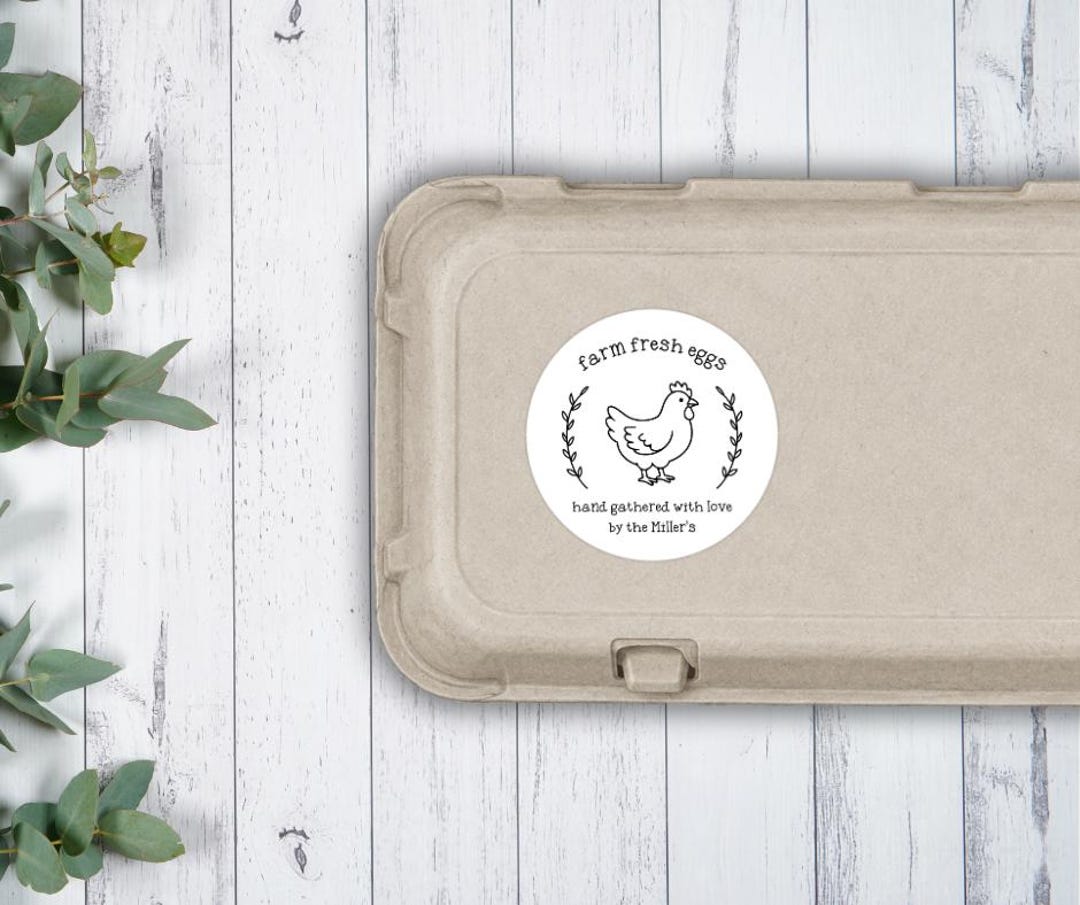 Personalized Egg Carton Thermal Labels - Etsy Australia