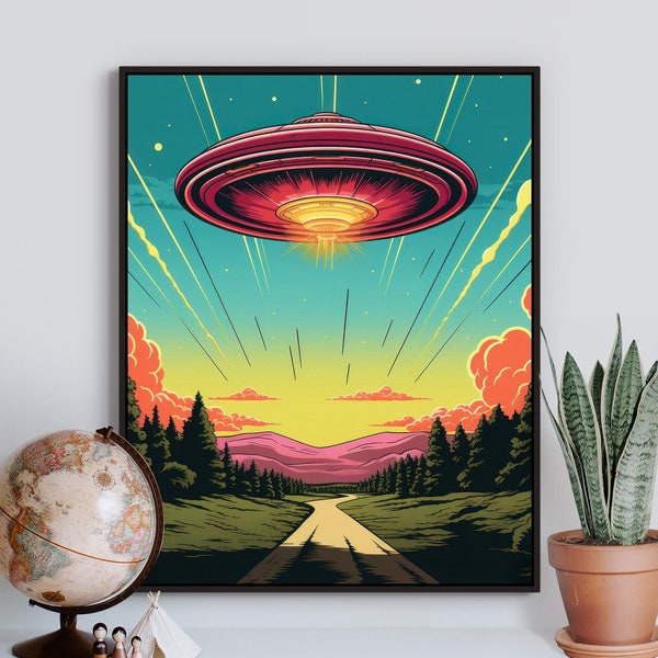 Ufo Poster - Etsy