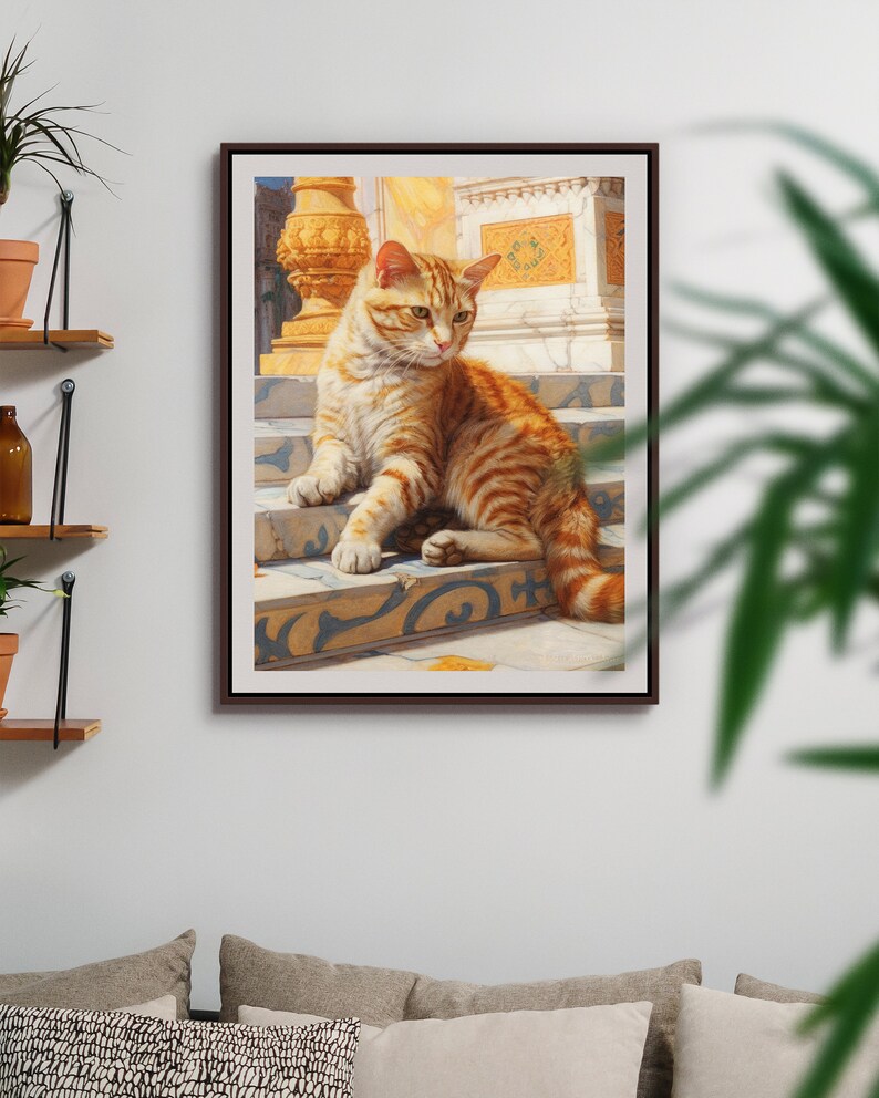Cat Print . Unframed Art .renaissance Art . Cat Poster . - Etsy