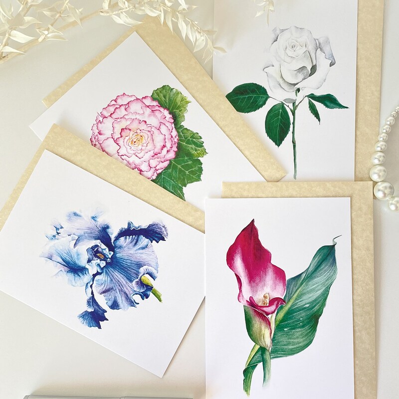 Botanical Cards - Etsy UK