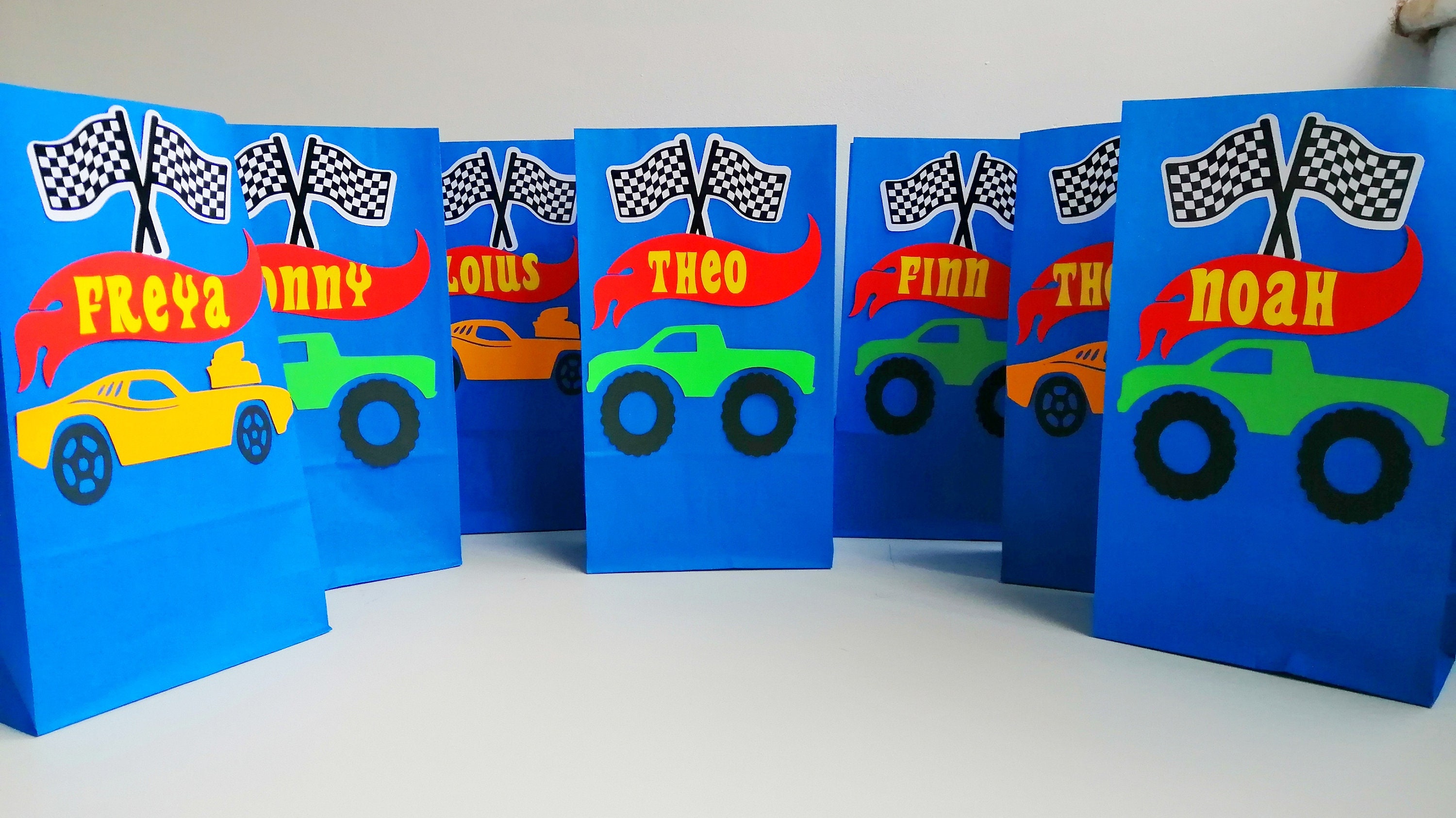 Hot Wheels party bags personalised party favour bags party | Etsy