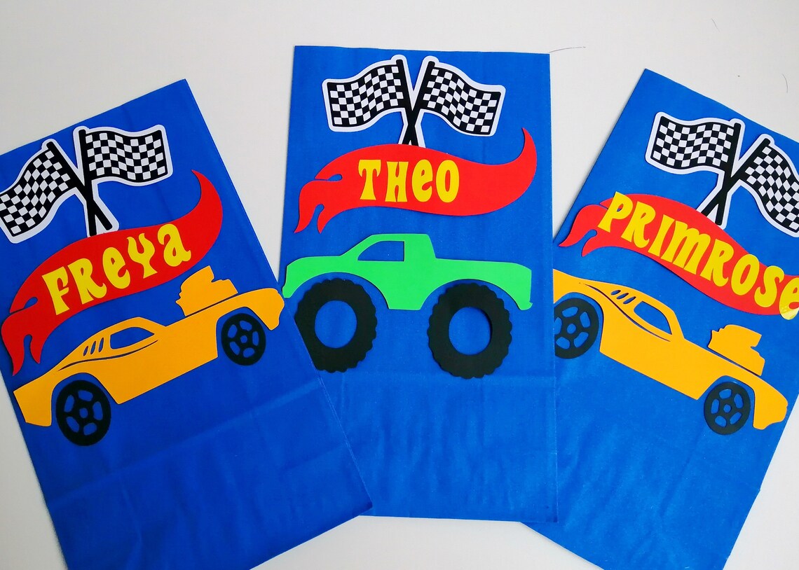 Hot Wheels party bags personalised party favour bags party | Etsy