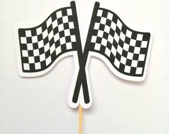 Racing Flag Cake Topper - Etsy UK