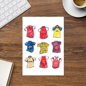 Arsenal Fan Favourites Sticker Sheet - Etsy Australia